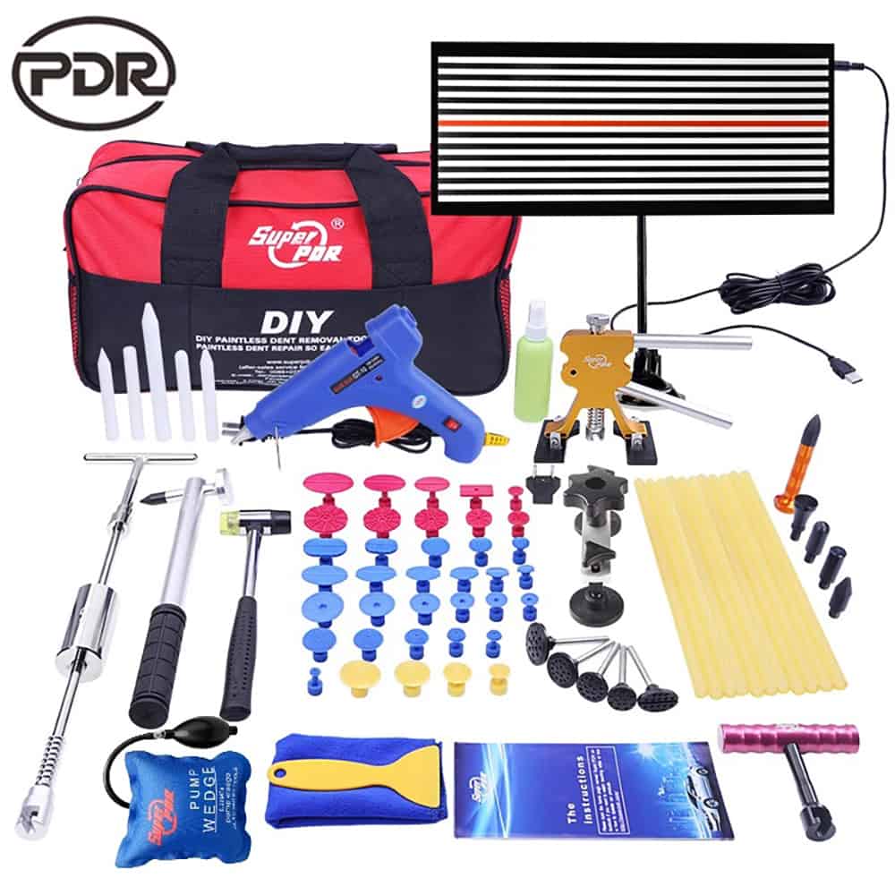 SUPER PDR Paintless Dent Repair Tool Kit 78Pcs Tool Set with Rods Dent Removal Tools for Professionals Garage Equipment Center GEC Egypt